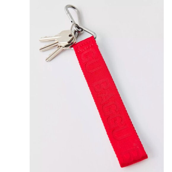 BAGGU | Accessories | Baggu Red Logo Keychain Wrist Loop Urban ...